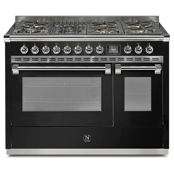 Steel Ascot 120cm Upright Gas Cooker with Combi-Steam Dual Oven in ...